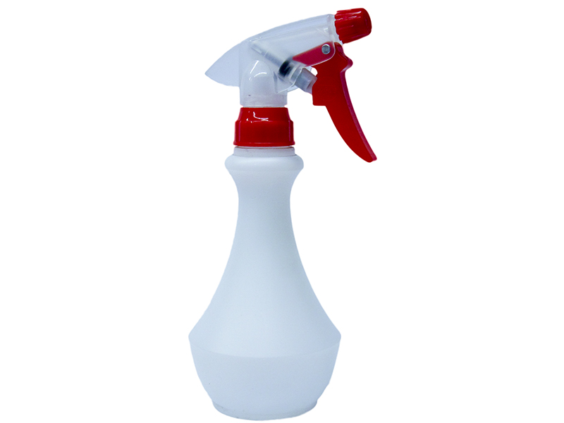Translucent White HDPE Spray Bottle 280ml with Red/White Spray – CF Sprayer